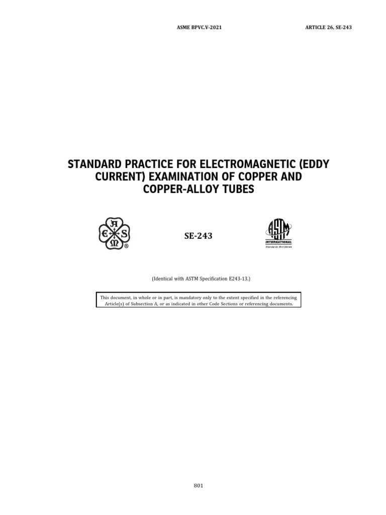 Eddy Current Testing for Copper Tubes | PDF | Pipe (Fluid Conveyance ...