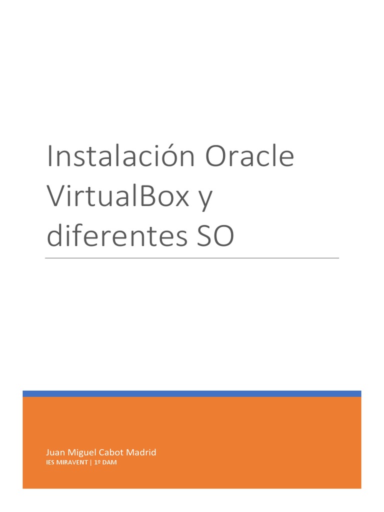 Guía de Instalación VirtualBox y SO | PDF | Hardware de la computadora | Informática