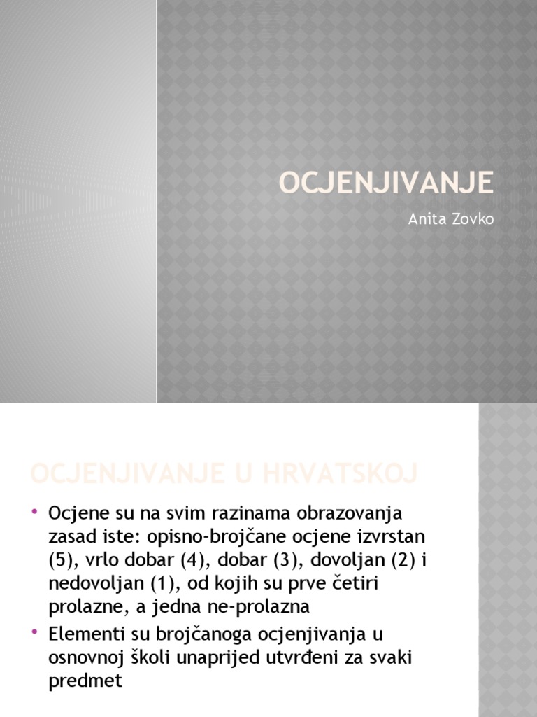 OCJENJIVANJE | PDF