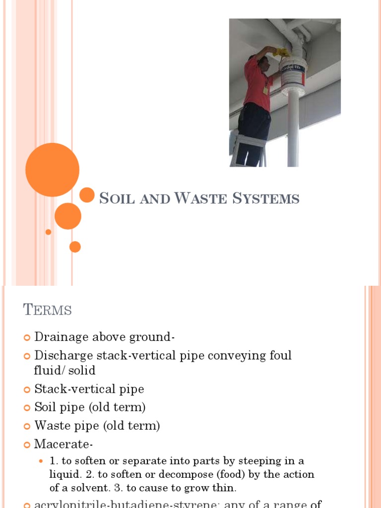 L5-Soil and Waste Systems C | PDF | Pipe (Fluid Conveyance) | Materials