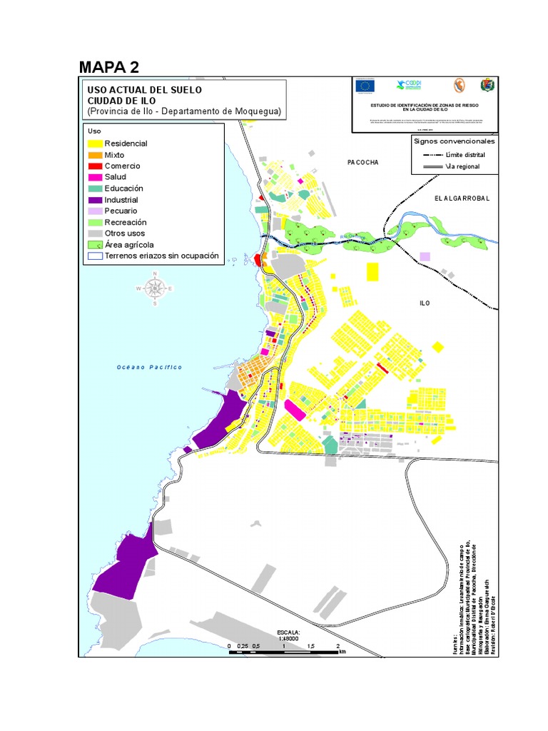 Mapa 2 - USOS DEL SUELO DE LA CIUDAD DE ILO-A4 | PDF