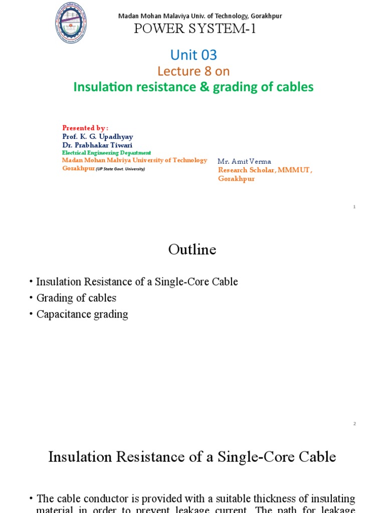 Unit 3 Lecture 8 Power System 1 | PDF | Capacitance | Capacitor