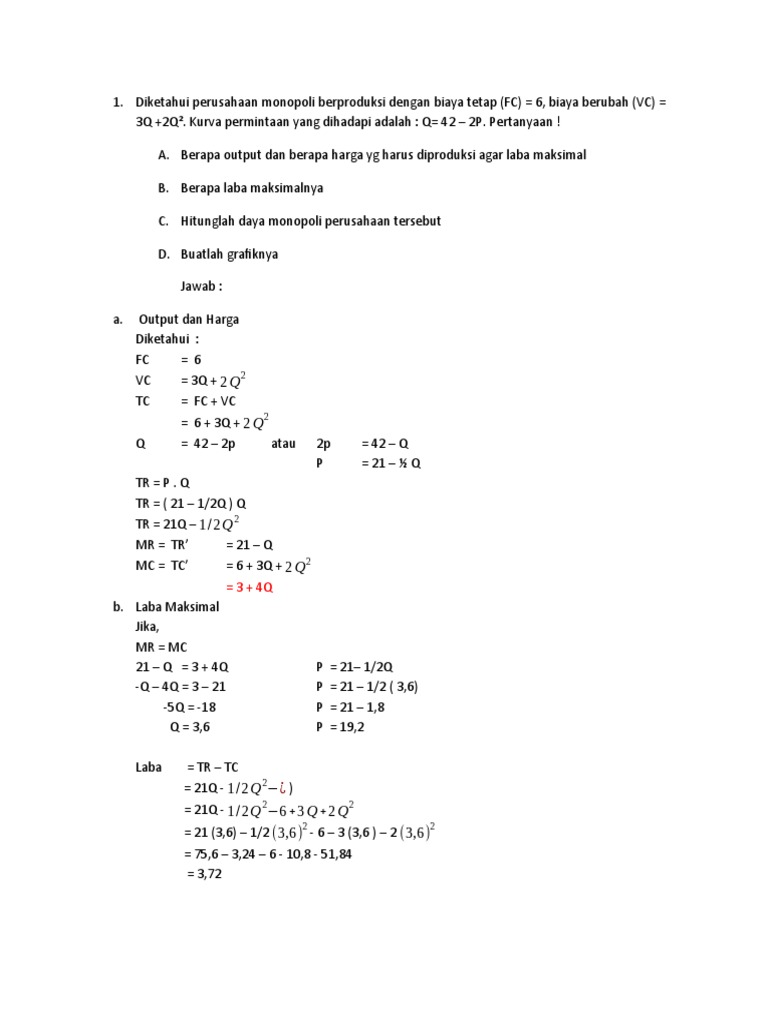 Contoh Soal MTK | PDF