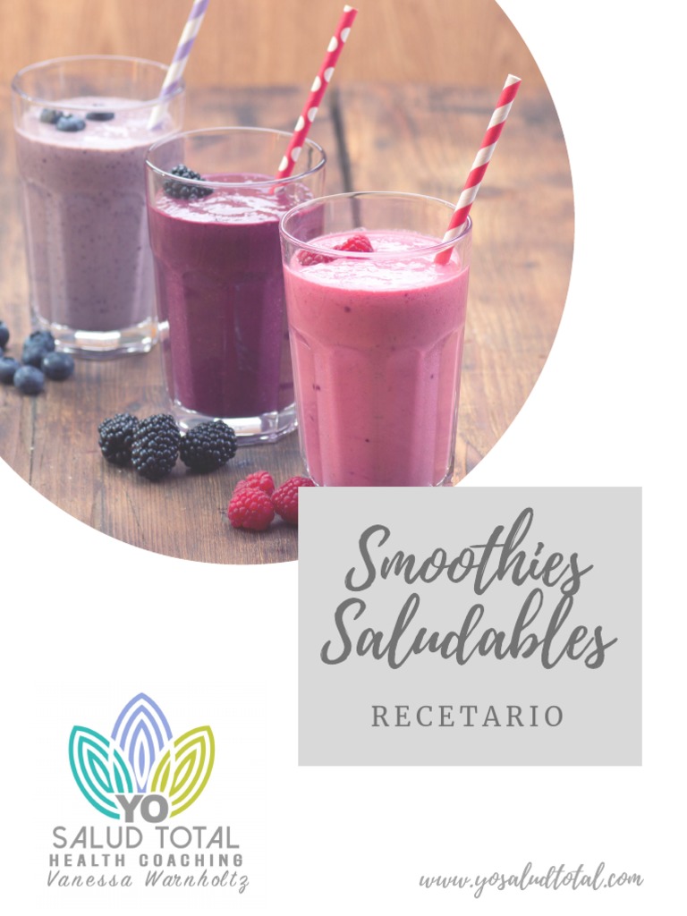 Guía para Elaboración de Recetas de Smoothies | PDF | Zalamero | Miel