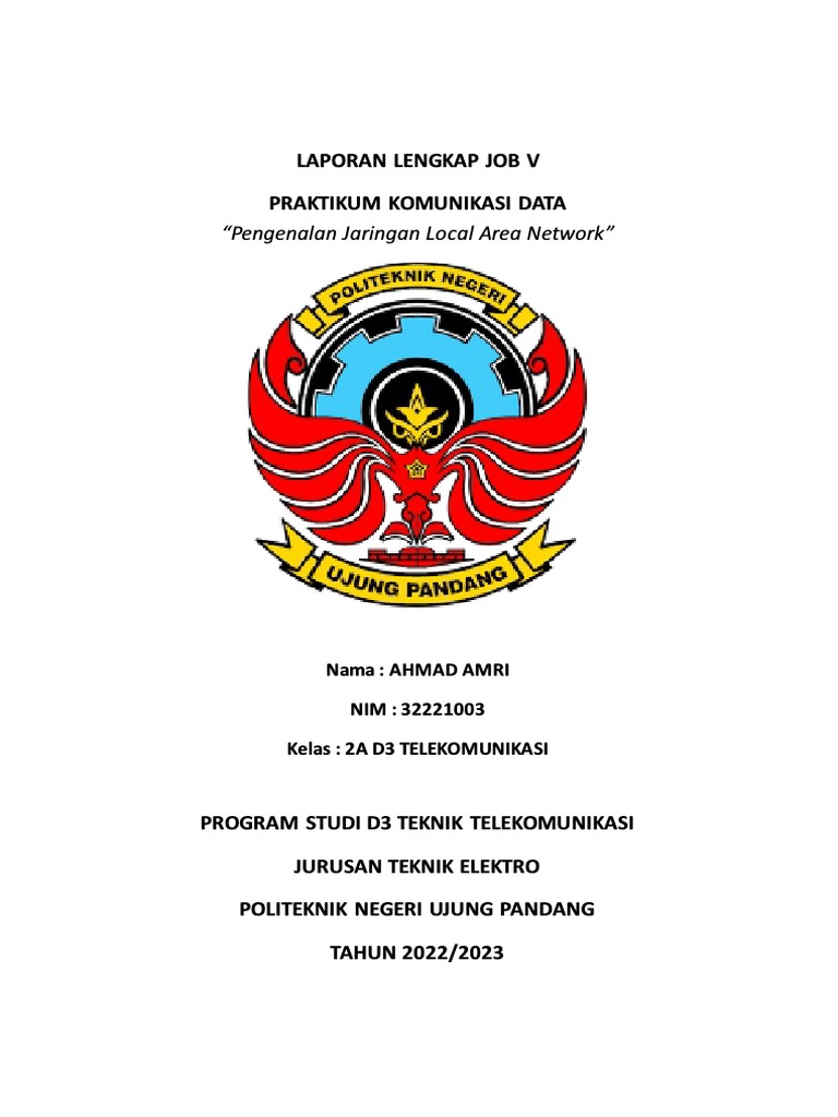 Ahmad Amri - Laporan JOB 5 KOMUNIKASI DATA PDF | PDF