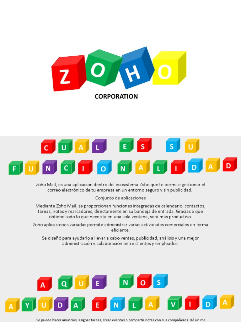 Zoho | PDF | Informática | Software