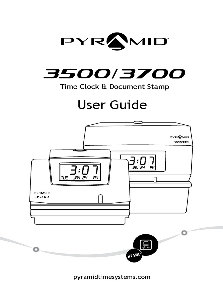 Manual Reloj Checador PYRAMID 3500 | PDF | Printer (Computing ...