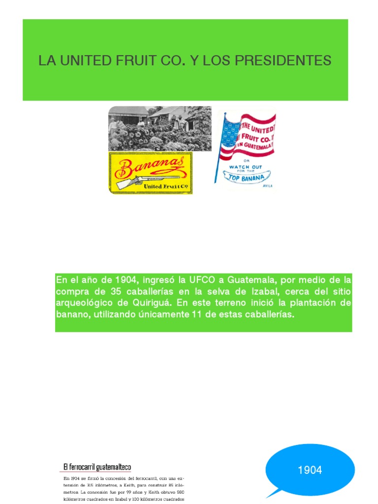 Impacto de United Fruit en Guatemala | PDF