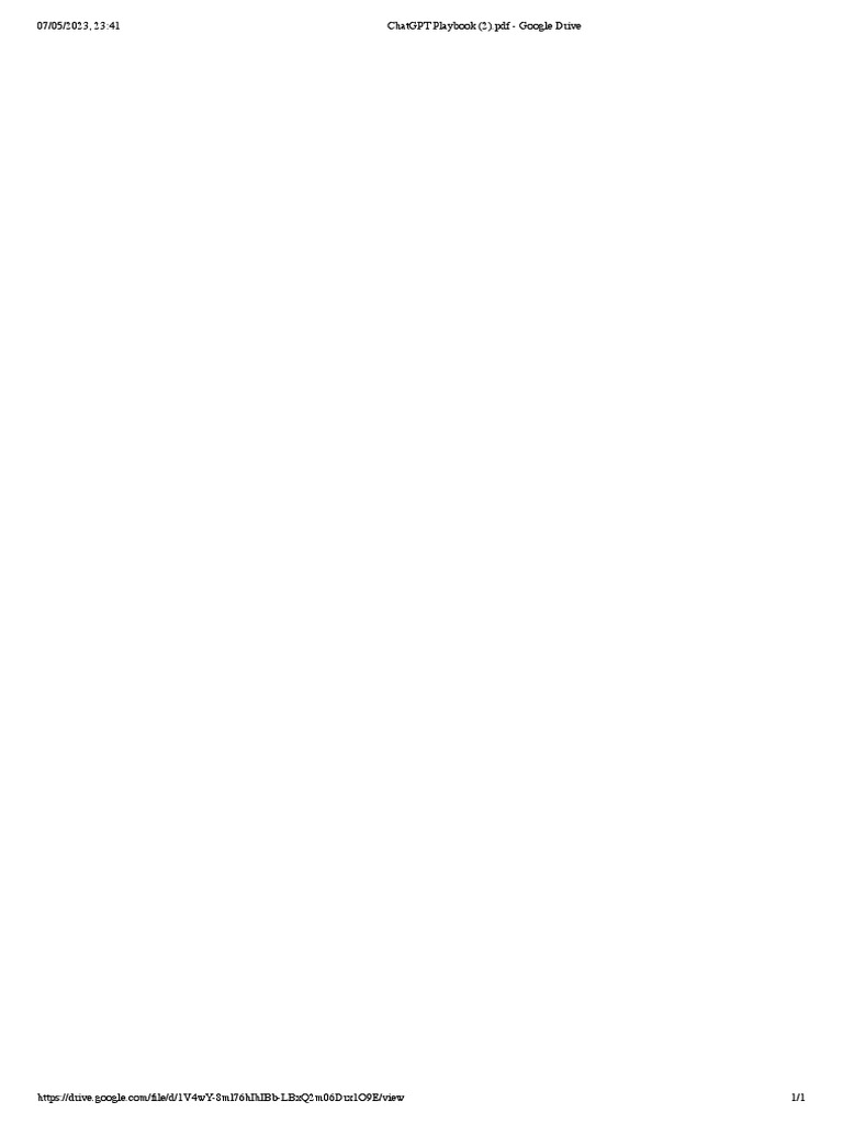 ChatGPT Playbook (2) .PDF - Google Drive PDF | PDF