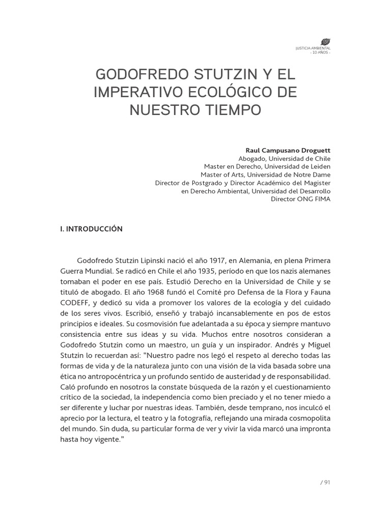 Godofredo-Stutzin Campusano PDF | PDF
