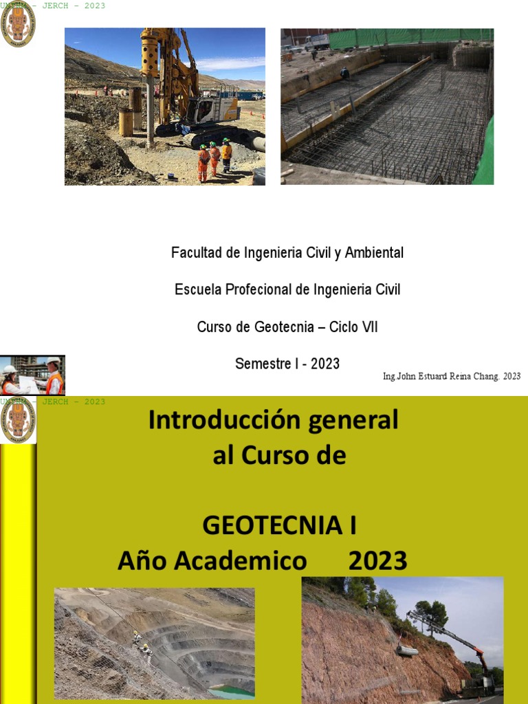 Clase I - Geotecnia | PDF
