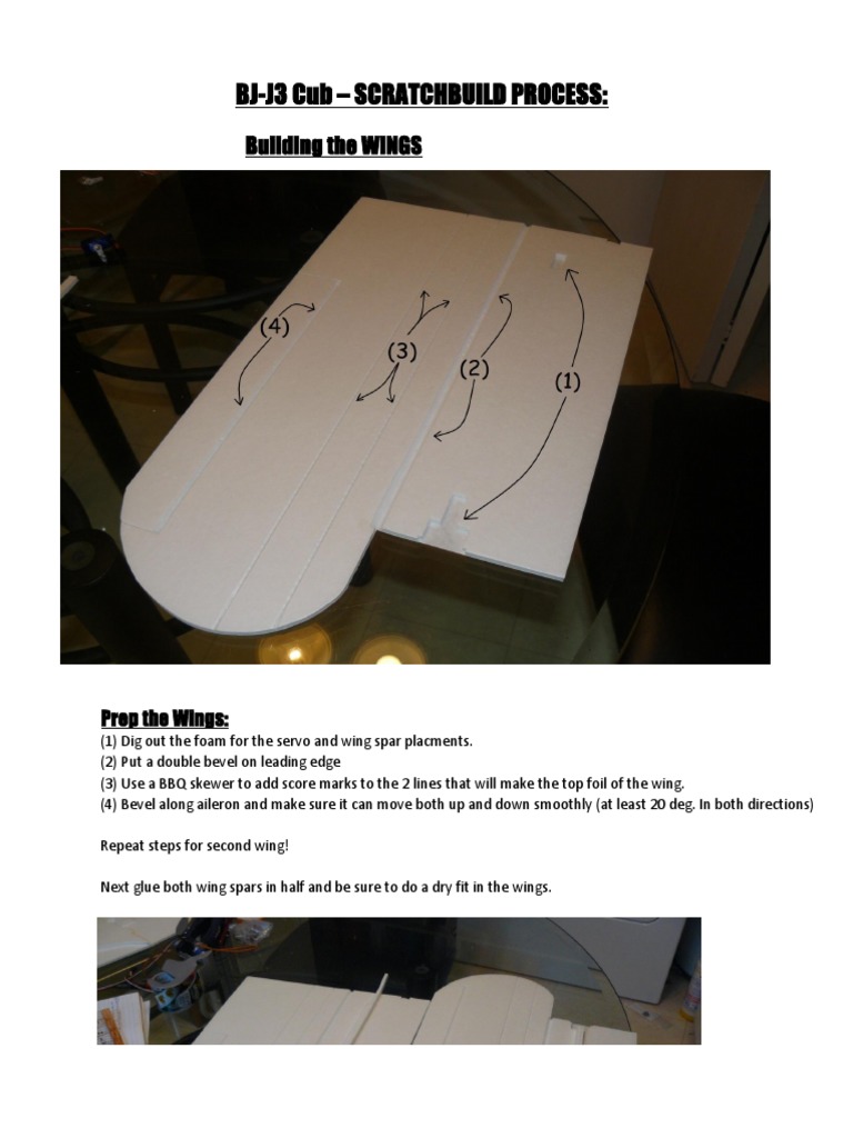 Wing Building Guide for BJ-J3 Cub | PDF
