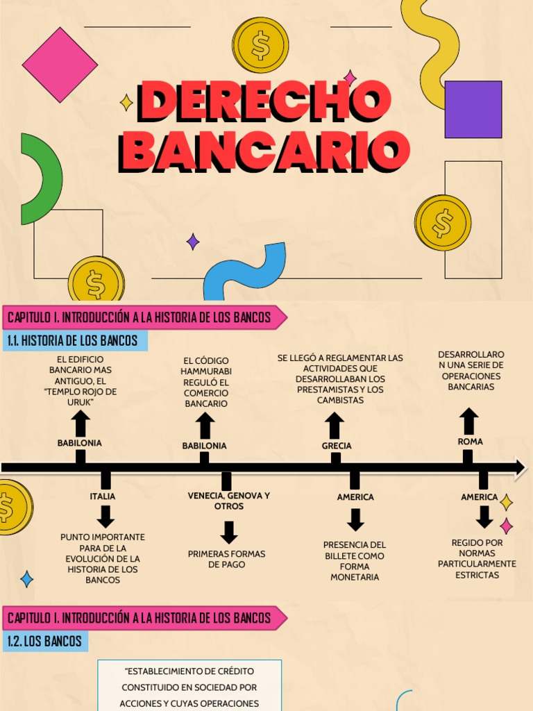 Historia y Funciones del Derecho Bancario | PDF | Bancos | Caso de ley