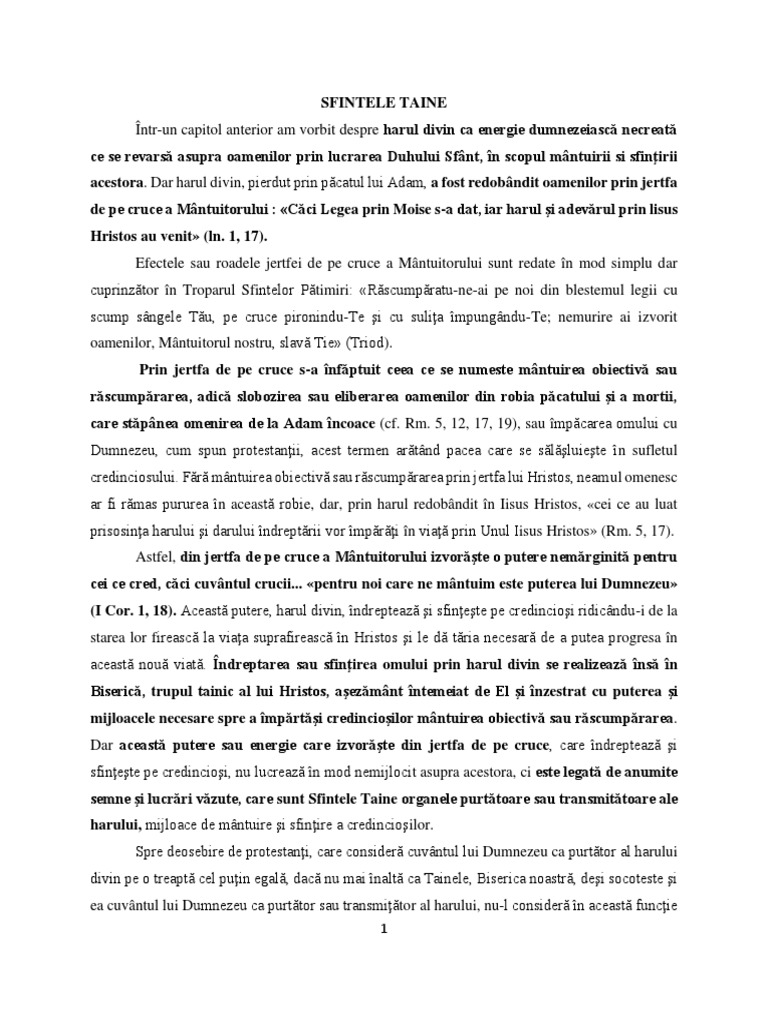 Sfintele Taine PDF | PDF