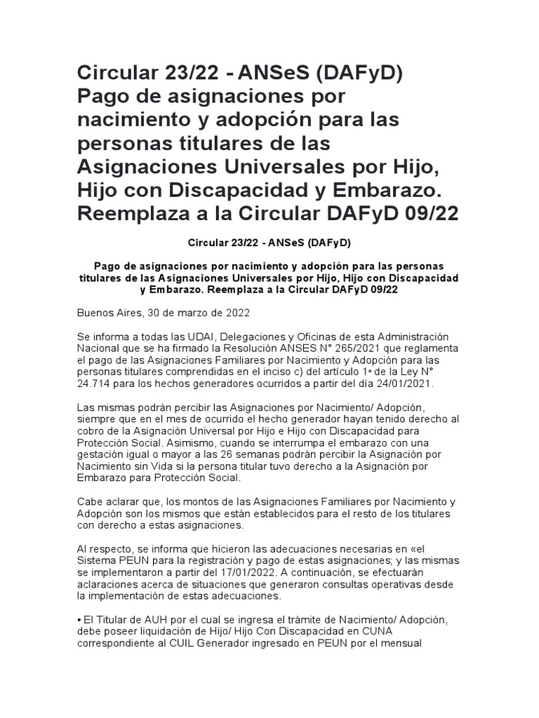 Circular 22 23 | PDF