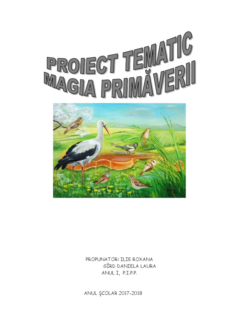 Proiect Tematic PRIMAVARA | PDF