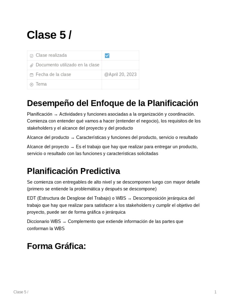 Clase 5 PDF | PDF | Presupuesto | Planificación