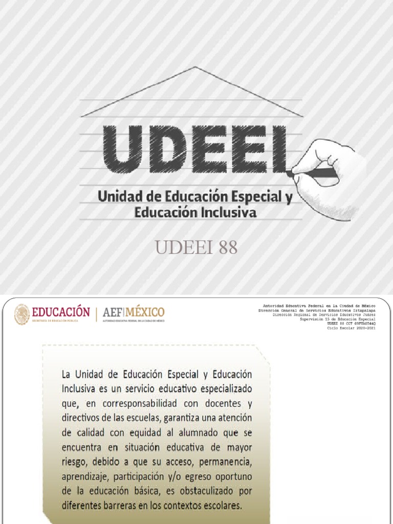 Copia de Presentacion de La UDEEI | PDF