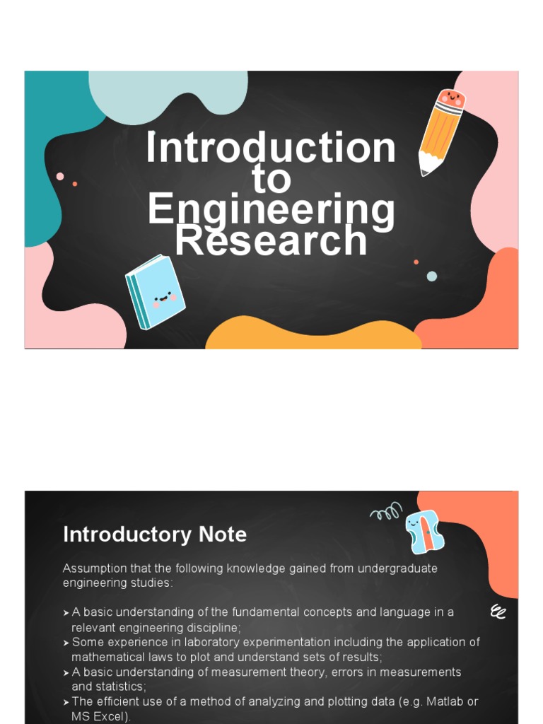 Introduction to Engineering Research | PDF | Science | Engineering