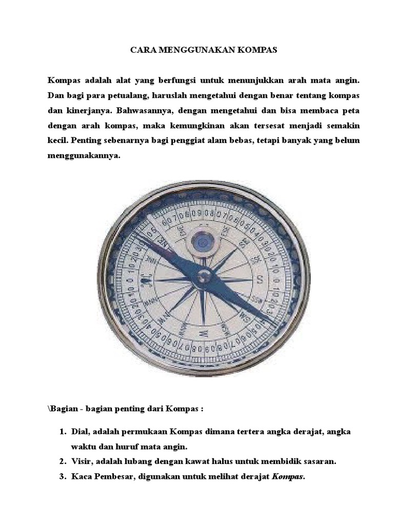 Cara Menggunakan Kompas | PDF