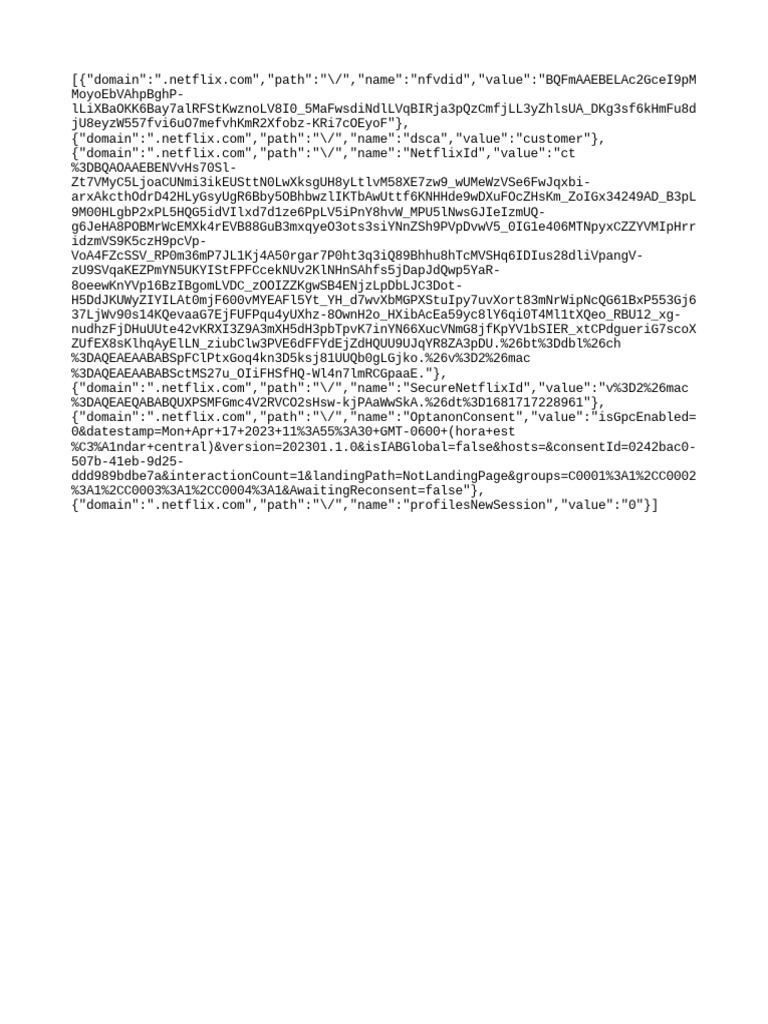 Netflix Cookies 2 | PDF