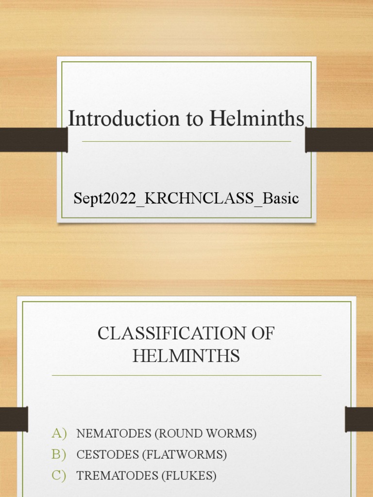 Introduction to Helminths.ppt | PDF