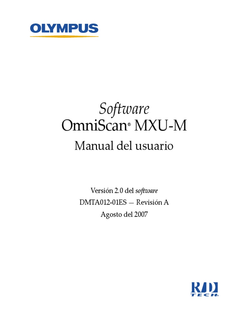 DMTA012-01ES A - OmniScan MXU-M 20 Manual Del Usuario (ES) PDF | PDF ...