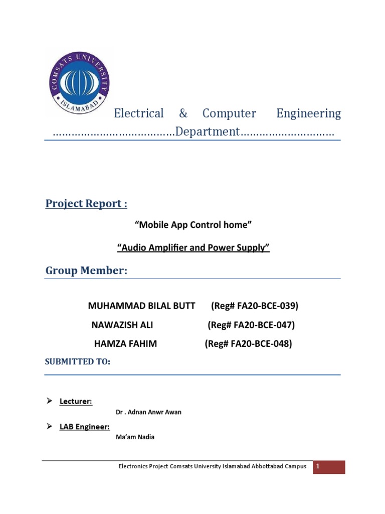 Report of Project_Electronics.docx | PDF