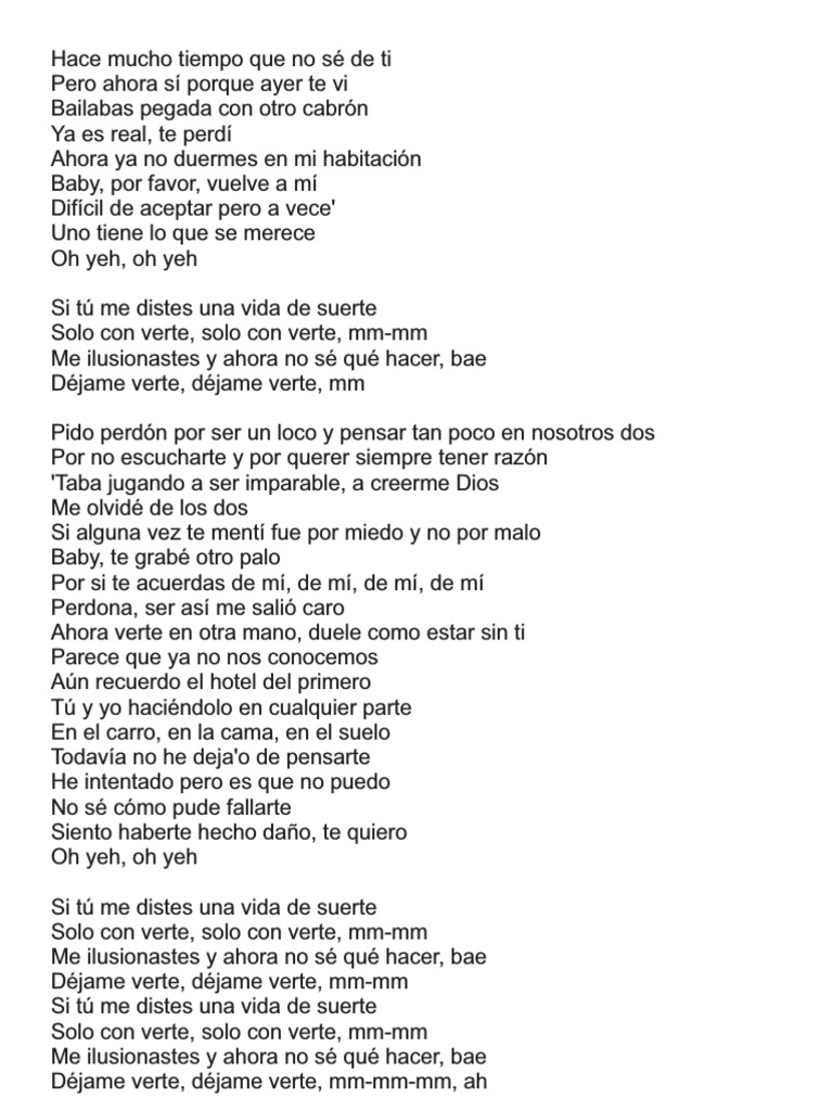 Me Olvide de Los Dos Letra Rels B PDF | PDF