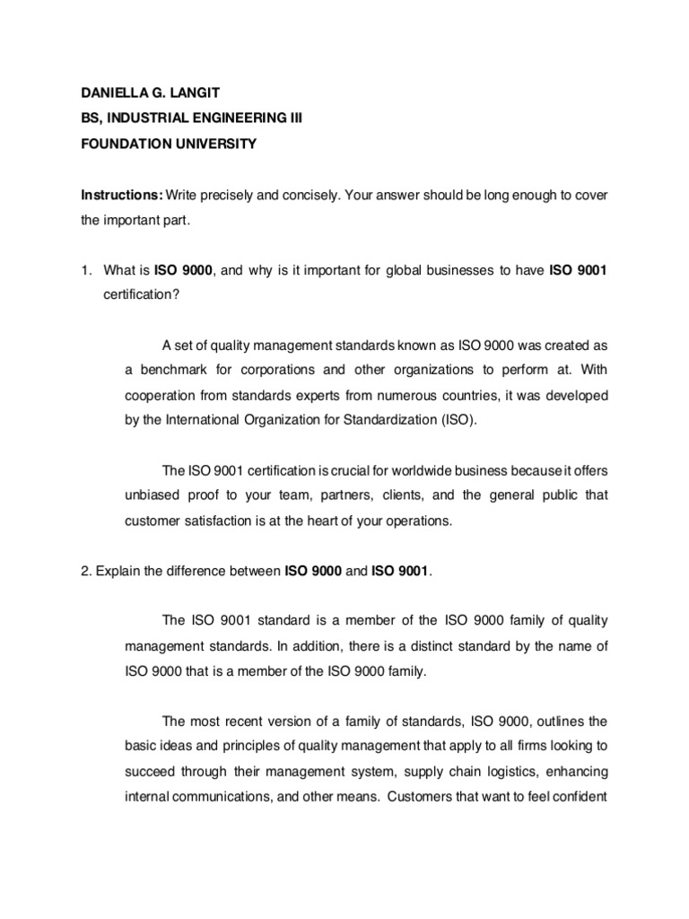 Quality Management System | PDF