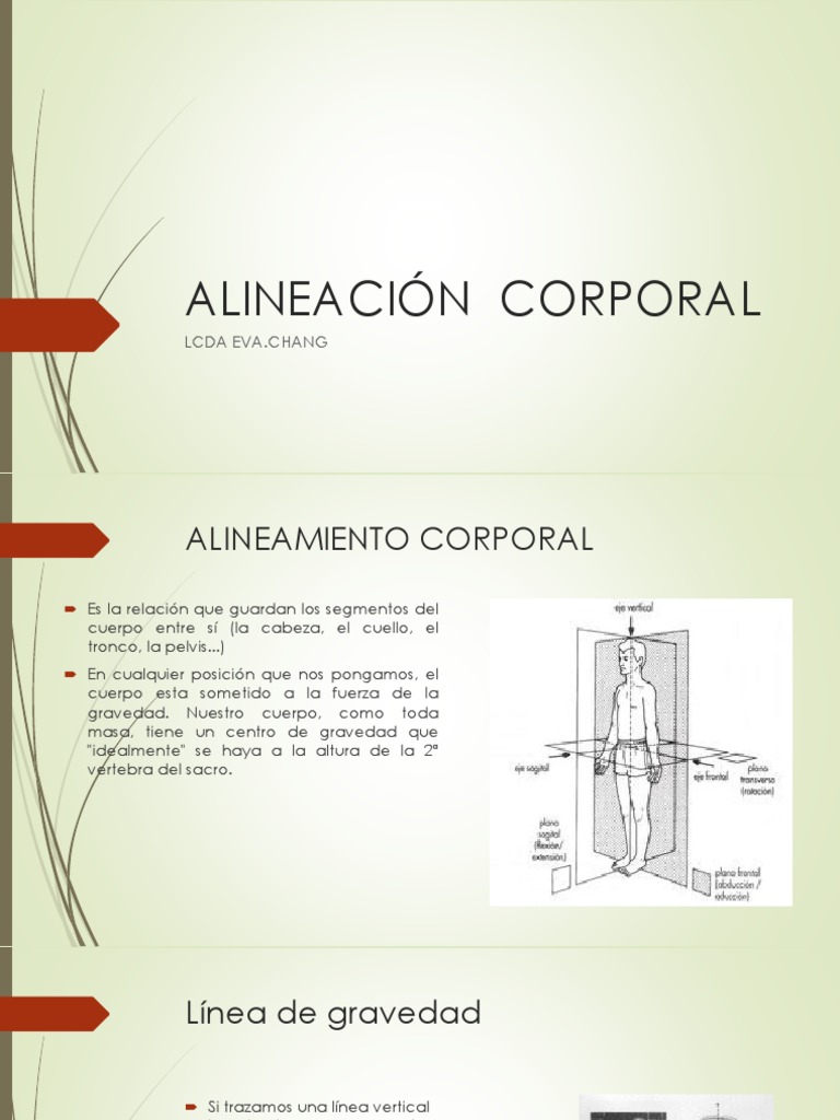 Alineación Corporal y Línea de Gravedad | PDF