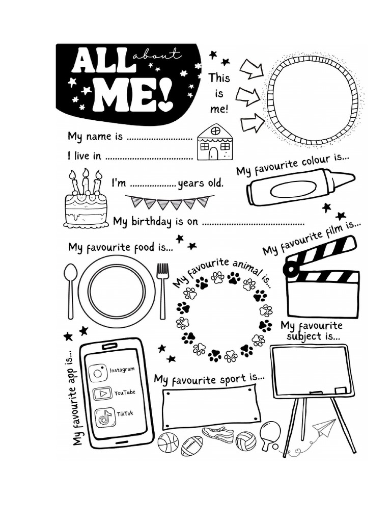 All About Me 4th Grade PDF | PDF