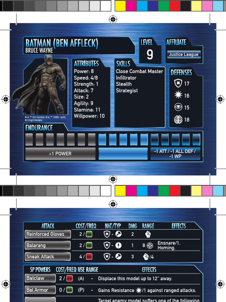 Dcun042 Justice League Character Cards Estandar PDF | PDF | Wonder ...