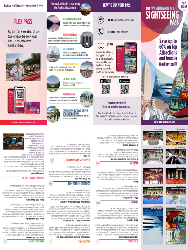 Sightseeing Pass Map Washington DC PDF | PDF