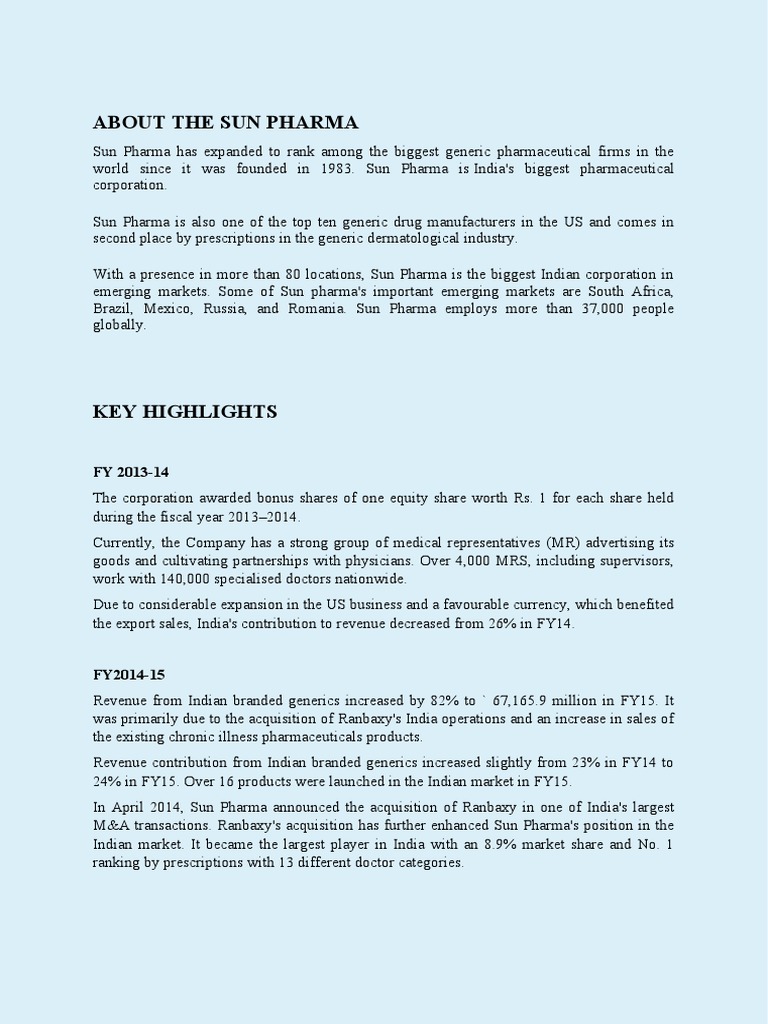 Fra Sun Pharma | PDF