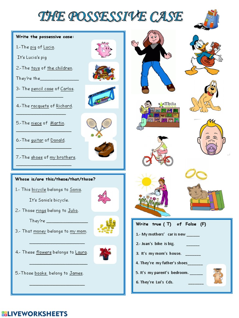 Write The Possessive Case | PDF