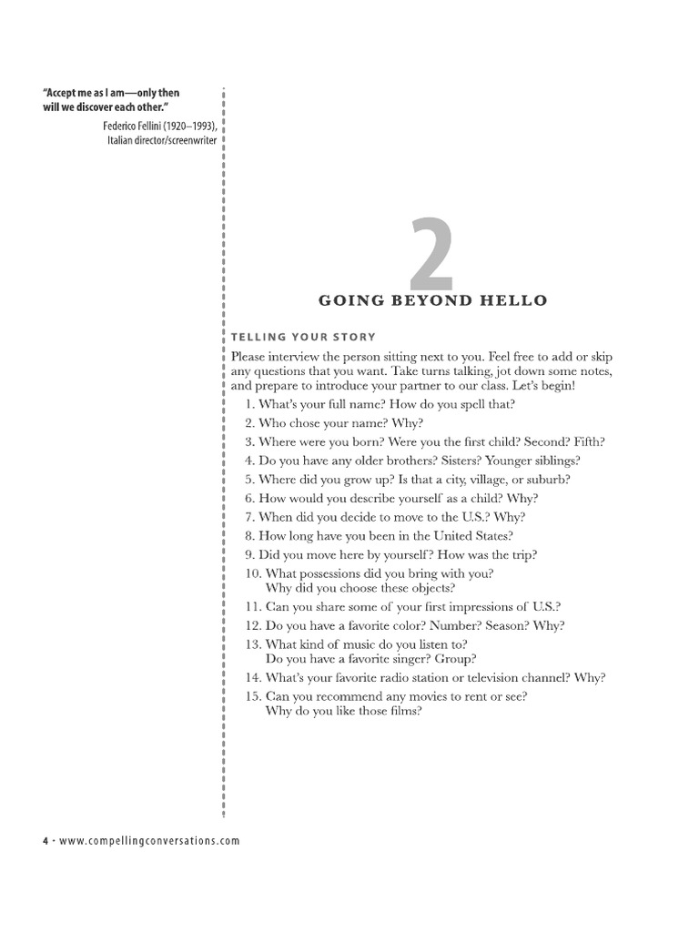 Going Beyond Hello PDF | PDF