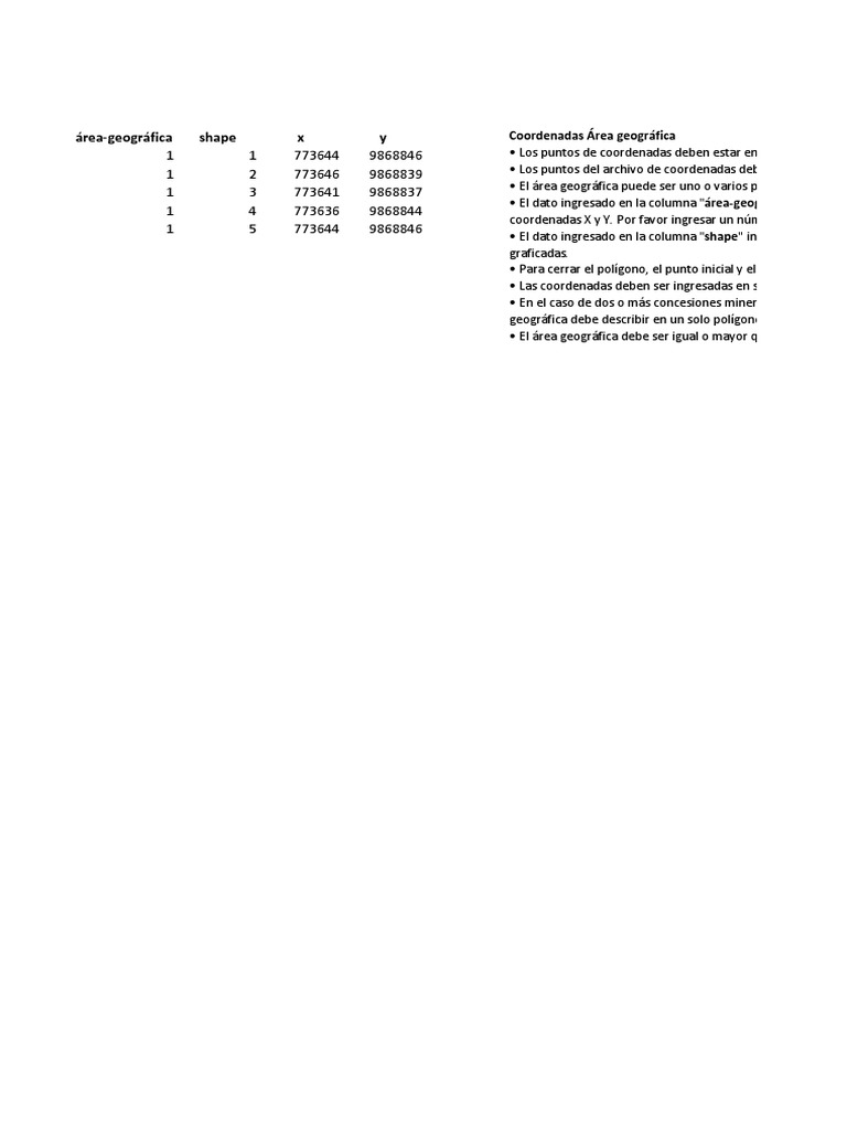 Instrucciones para Coordenadas Geográficas | PDF