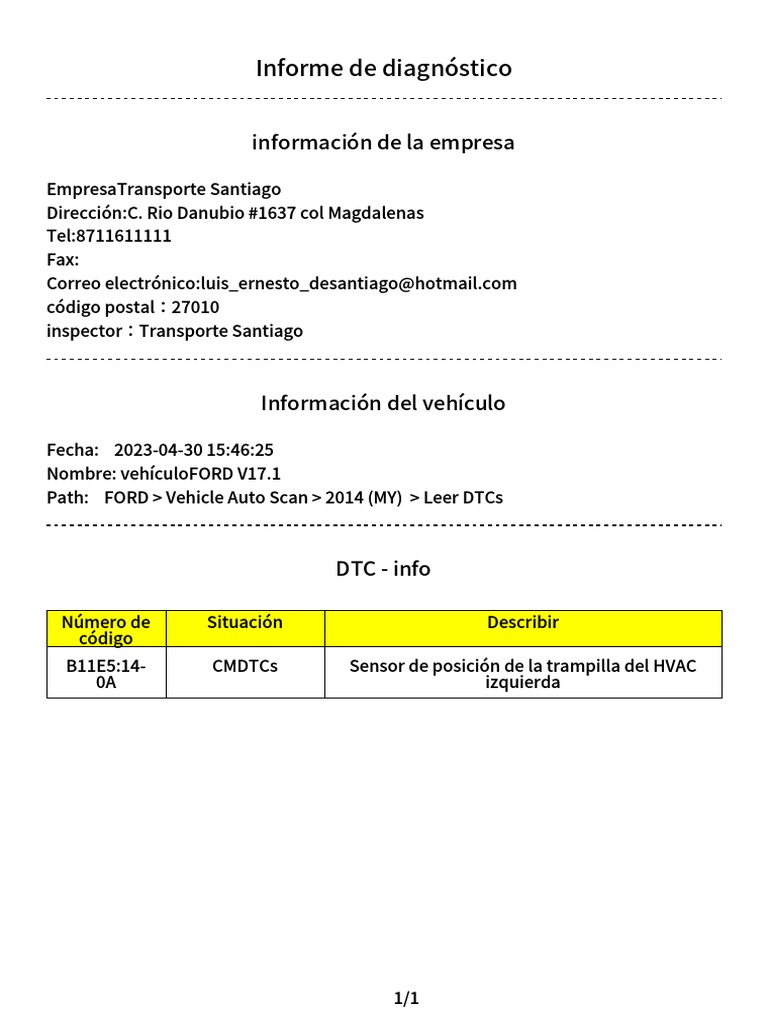 DTC - Ford V17.1 - 20230430154624049 PDF | PDF