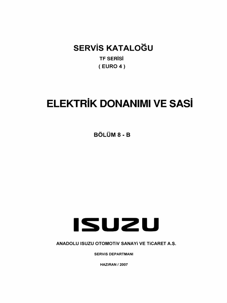 Isuzu Dmax Service Euro 4 PDF