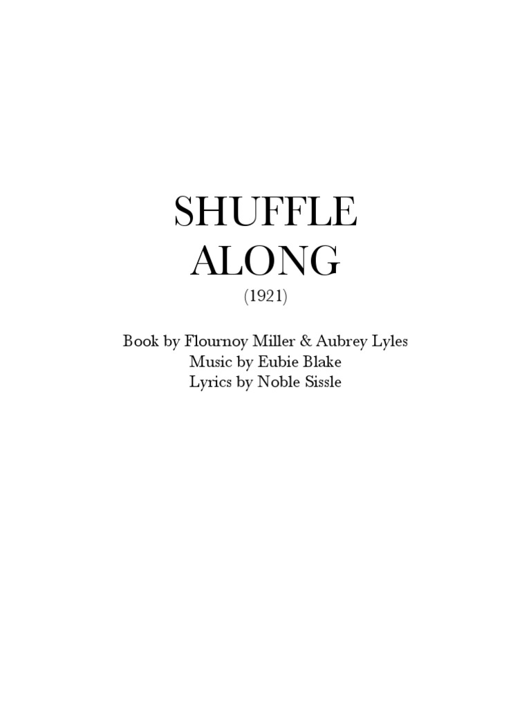 Shuffle Along PDF | PDF