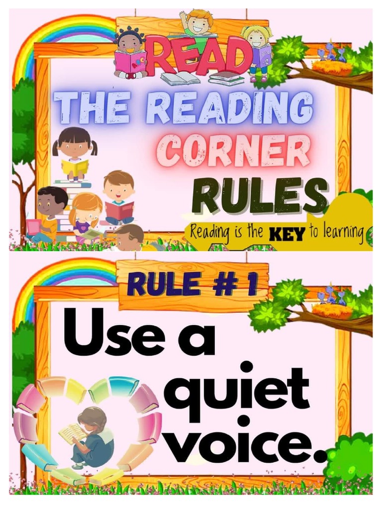Reading Corner Rules | PDF