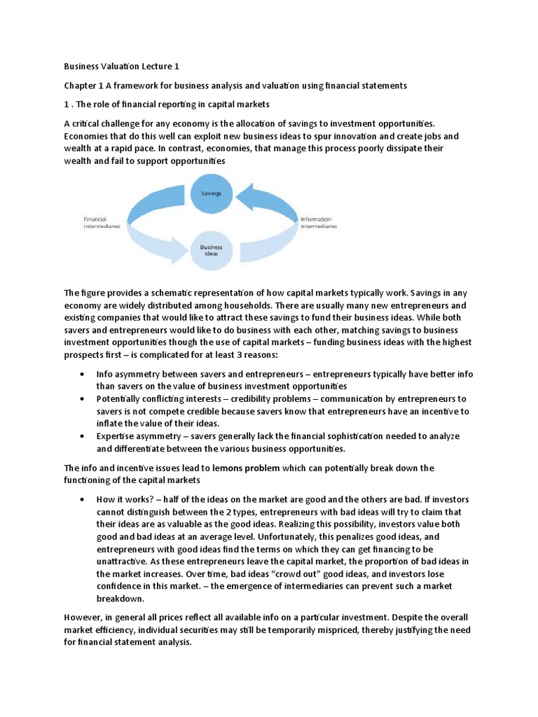 Business Valuation Framework Overview | PDF
