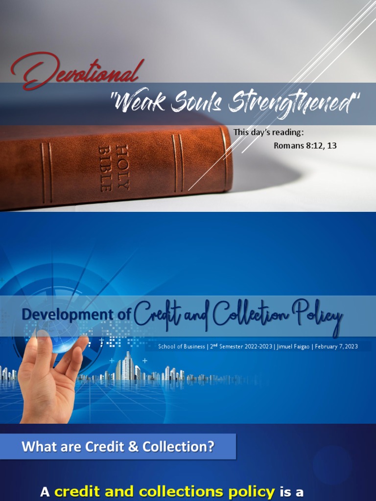 Credit and Collection Policy Overview | PDF | Policy | Sales