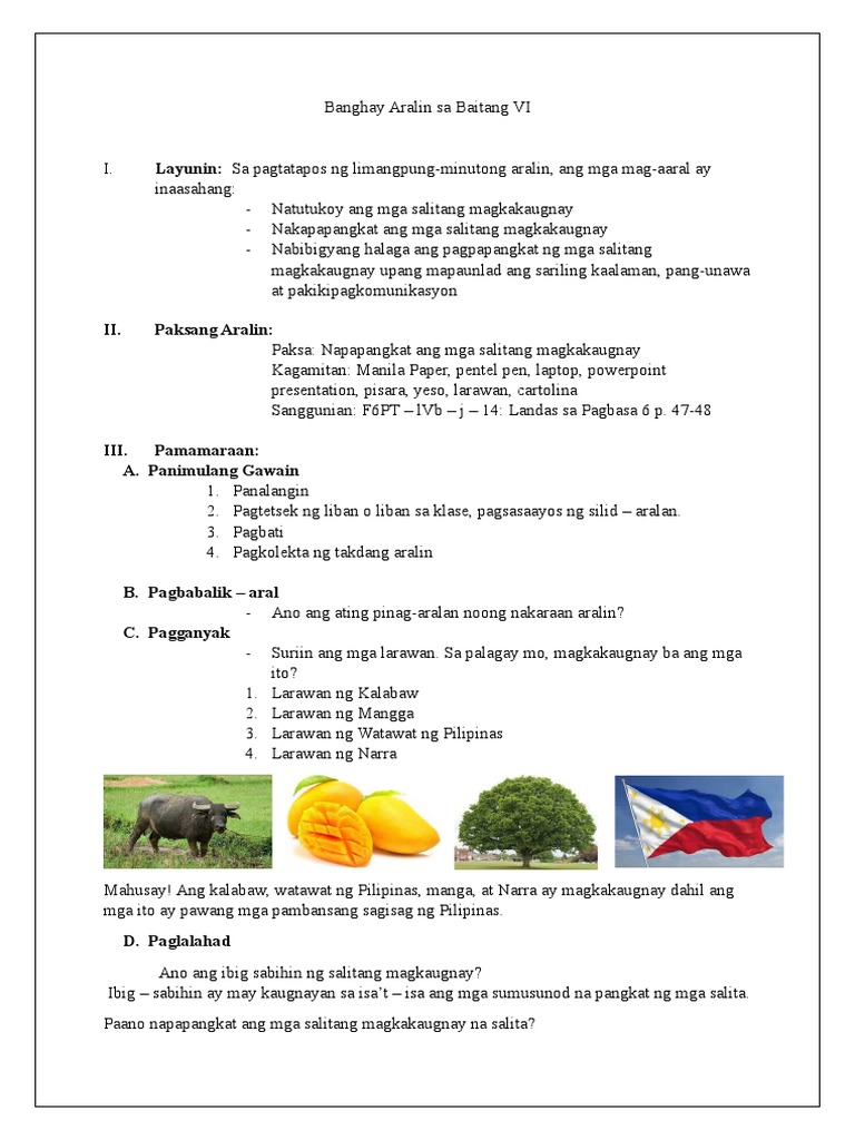 Magkakaugnay Na Mga Salita | PDF