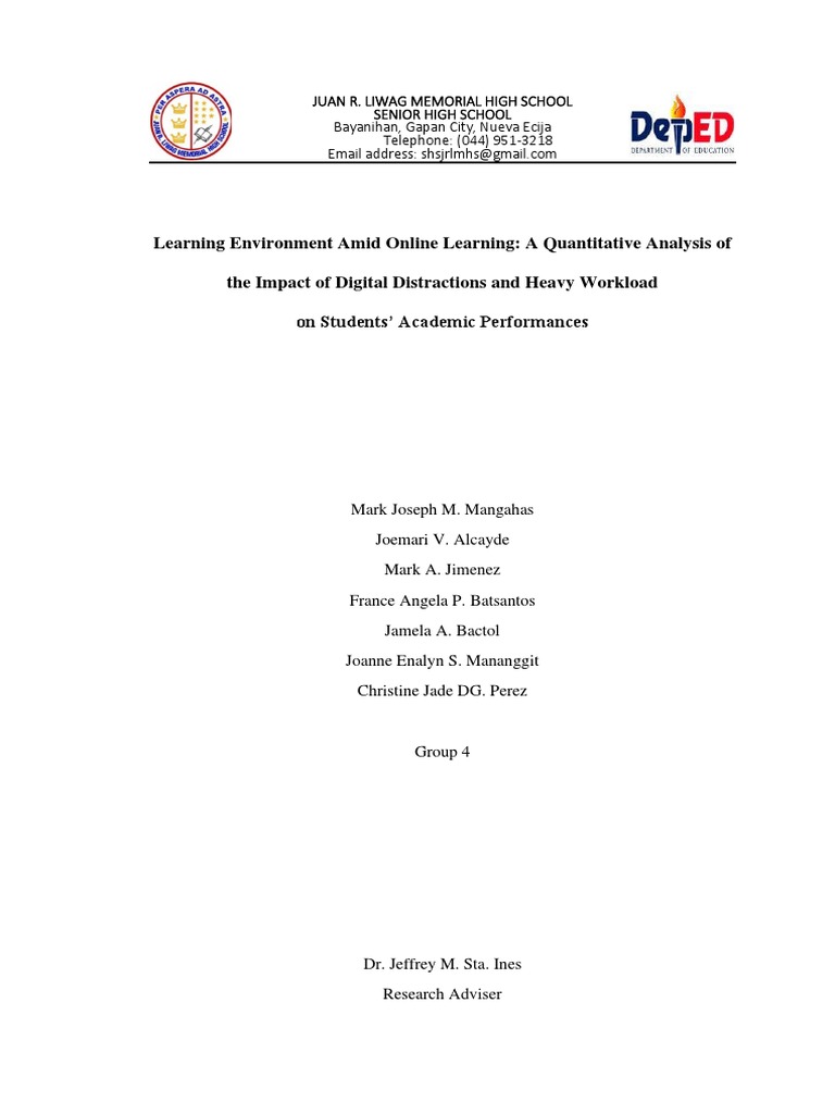 Learning Environment Amid Online Learning: A Quantitative Analysis of ...