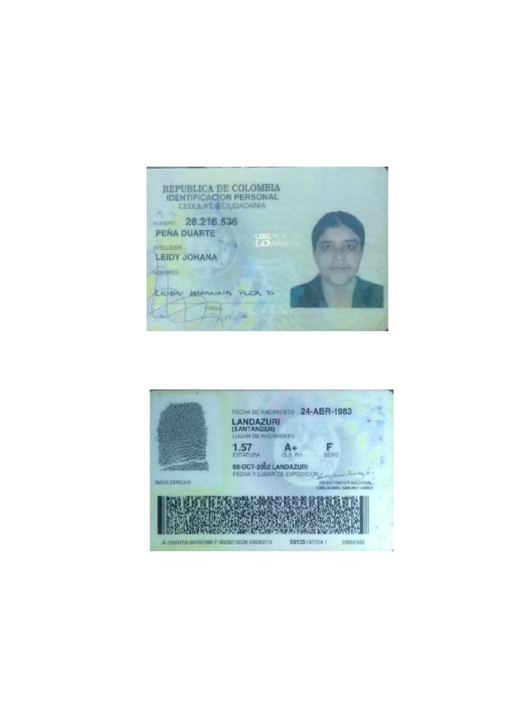 CEDULA JOHANA.docx | PDF