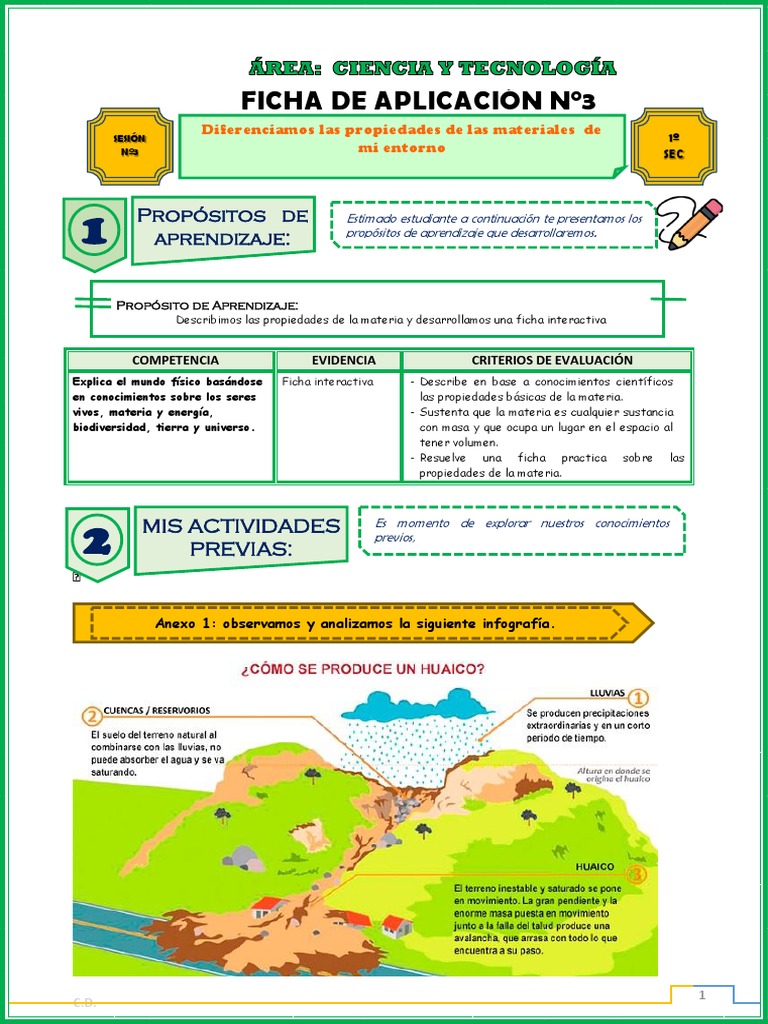 1° FICHA DE APLICACIÓN-SESIÓN3-SEM.2-EXP.1-CyT PDF | PDF | Importar | Masa