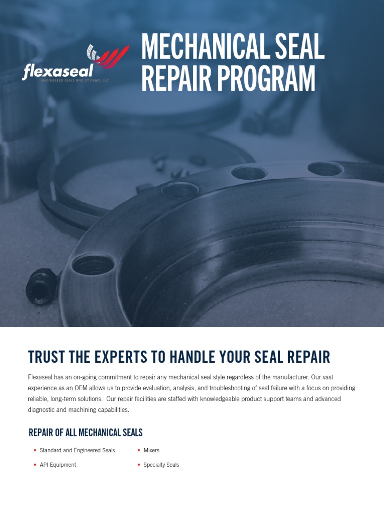 Mechanical Seal Repair PDF | PDF | Engineering | Business Process
