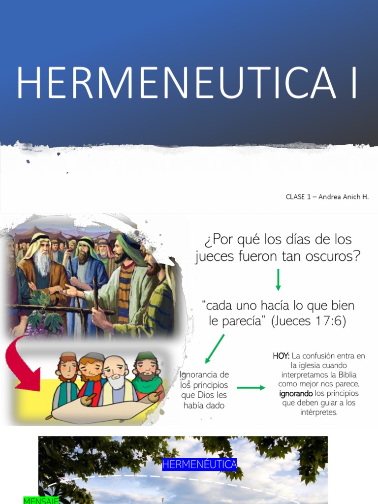 Hermeneutica - Clase 1 | PDF | Biblia | espíritu Santo